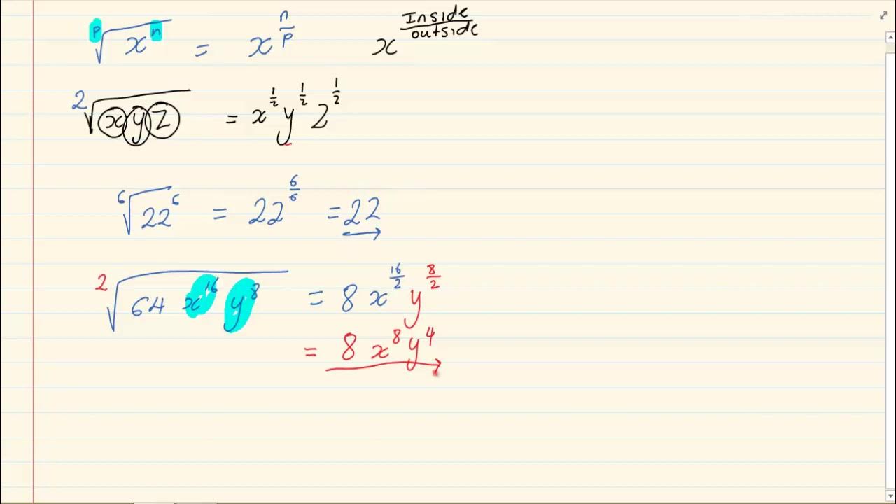 Grade 11 : Exponents : Surds Part 2 - YouTube