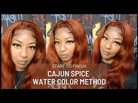 VLOGTOBER DAY 5 | CAJUN SPICE HAIR TUTORIAL | WATER COLOR METHOD | Part ...