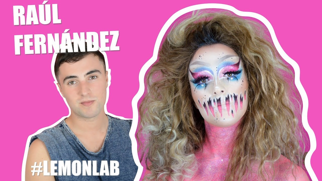 Maquillé a Raúl Fernández de DRAG #LemonLab - YouTube