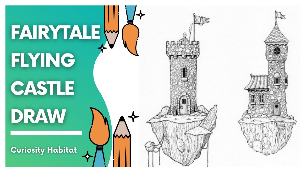 Floating Castle Drawing