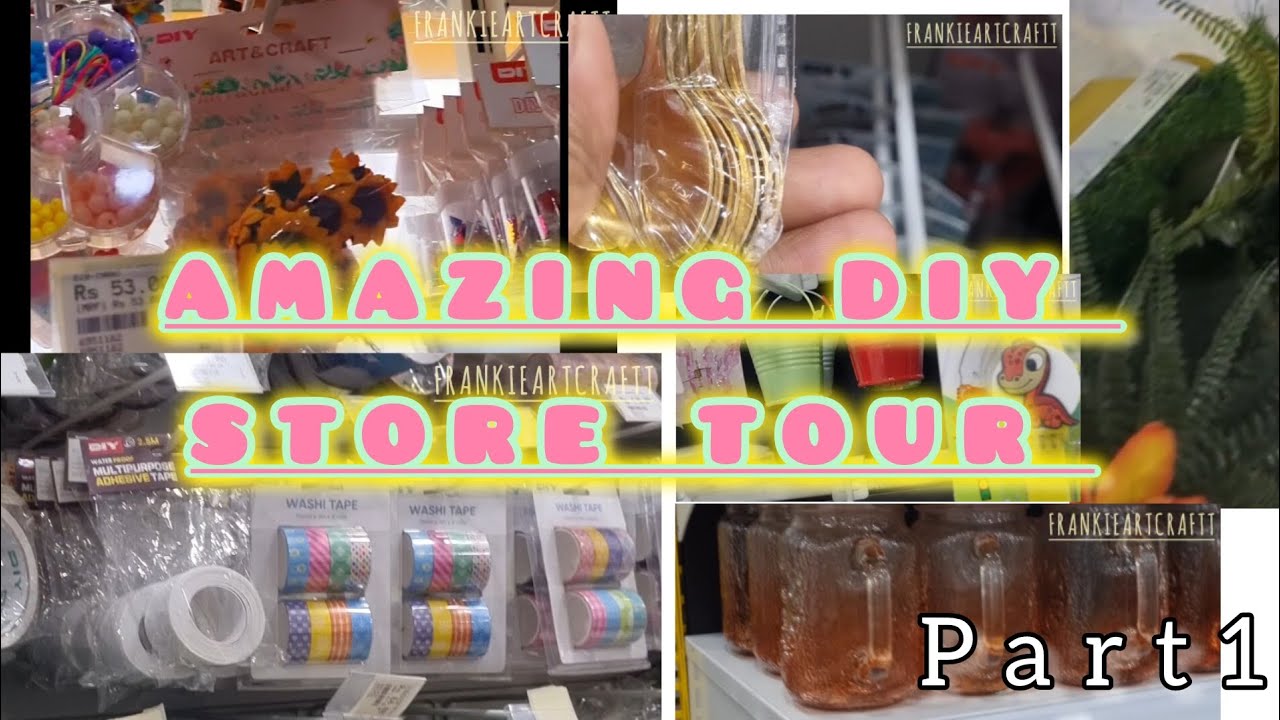 Mr.diy craft store tour part 1 - YouTube