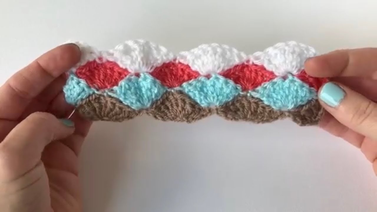 How to Crochet Large Shell Stitch - YouTube
