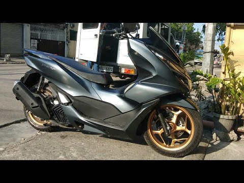 Honda PCX 160 Mate Gray Modifications - YouTube