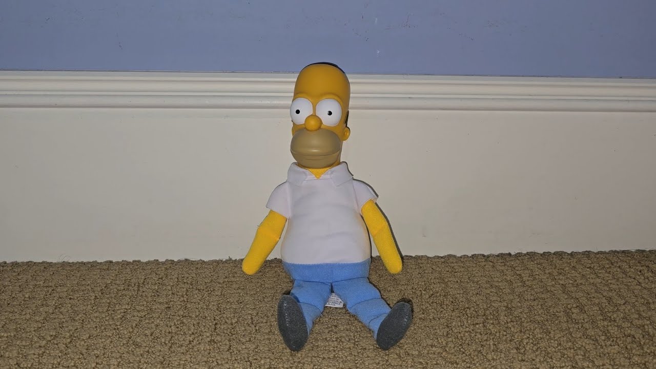 Homer Simpson Shelf Talker Toy Review - YouTube