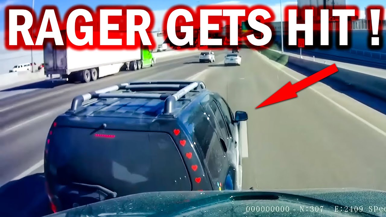American Truck Drivers | Road Rage | Brake Check | Trucks | Car Crash ...