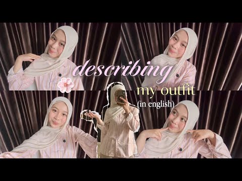try to vlogging fully in english☝🏻: describing my outfit today🎀✨