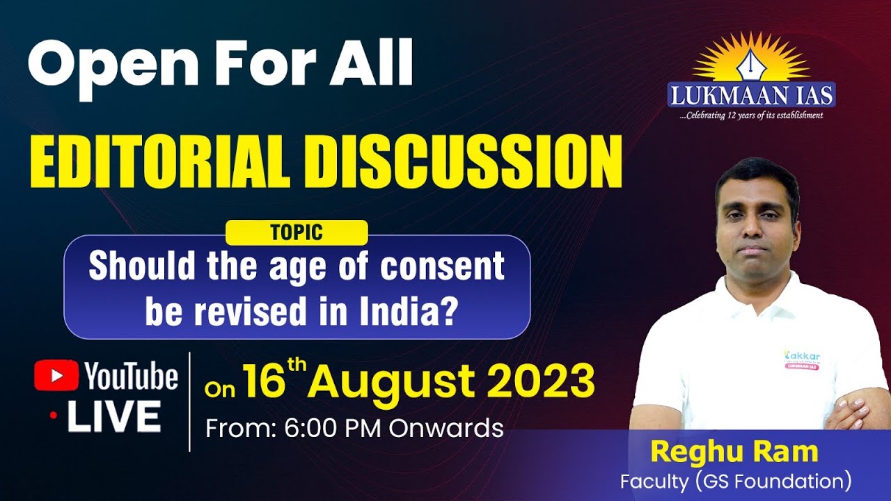 Open Session for All (Editorial Discussion) Class- XIII | Reghu Ram ...
