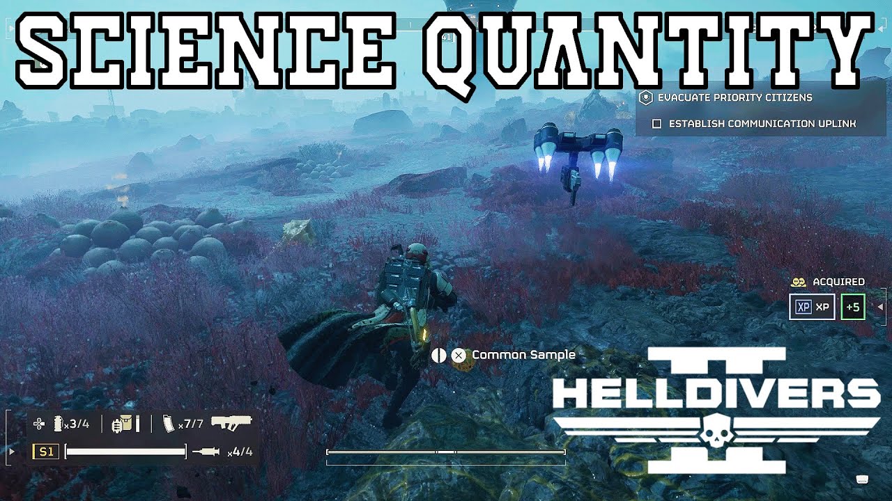 SCIENCE IS DONE BY QUANTITY - Extract With 15 Common Samples | HELLDIVERS 2 - YouTube