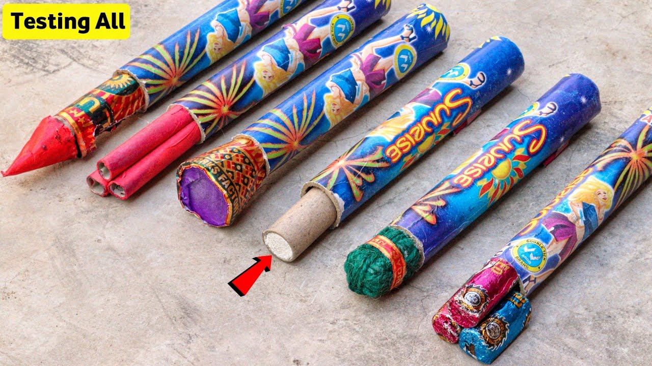 Different Types Of Sky shot Combos Experiment | Diwali Fireworks ...