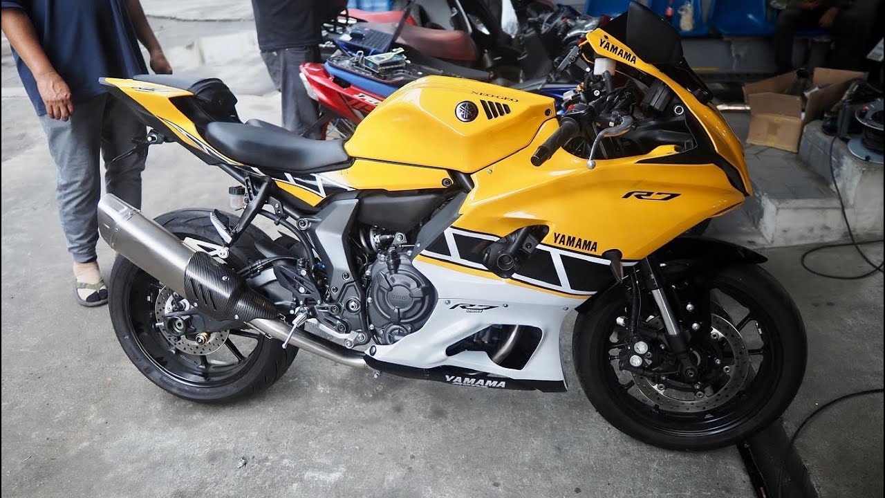 Yamaha R7 - R7M Exhaust System Sound Test - Sub $500 Ultralight System ...