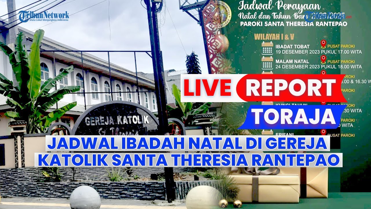 🔴LIVE REPORT TORAJA: Jadwal Ibadah Natal di Gereja Toraja Jemaat ...