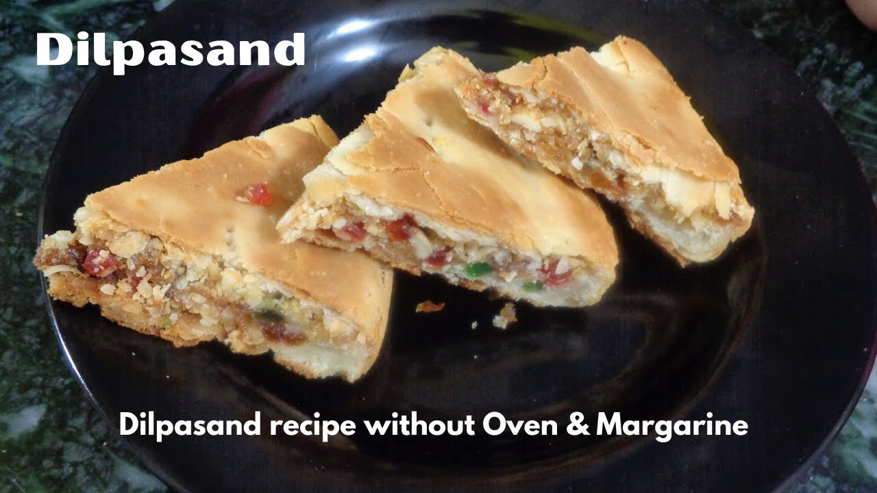 Dilpasand | Dilpasand recipe | Dilpasand recipe without oven | how to ...