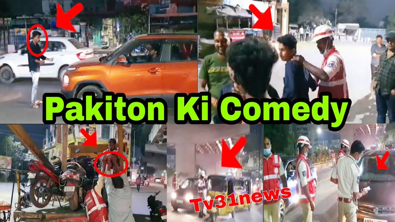 #Pakiton Ki Comedy Nights #Drunk_N_Drive 2 Wheeler Bike Sezied 4 Car ...
