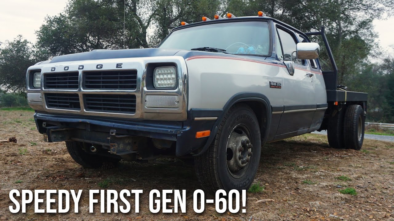 Upgraded Cummins First Gen 0-60! - YouTube