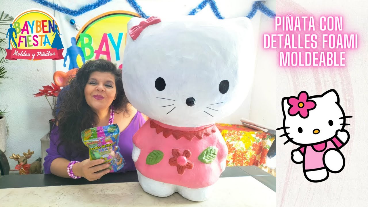 PIÑATA CON DETALLES FOAMI MOLDEABLE - YouTube