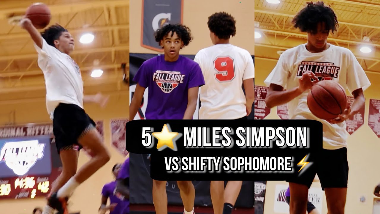 5⭐️ MILES SIMPSON GOES OFF 🤯 IN RAMEY LEAGUE DEBUT VS SOPHOMORE STUD ...