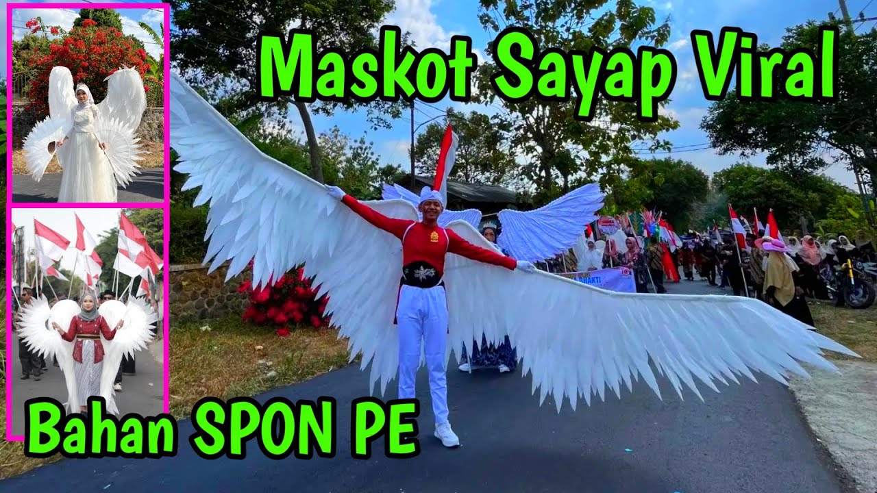 Maskot Sayap Viral dari Spon PE - pe foam - YouTube