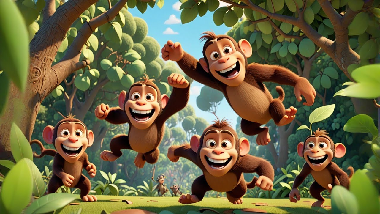 Swing Like a Monkey Song 🐒🎵 | Fun Jungle Rhyme for Kids - YouTube