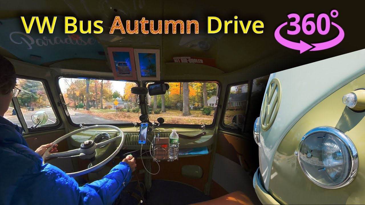 1961 VW Bus 360° video Autumn Drive experience VR 4K - YouTube