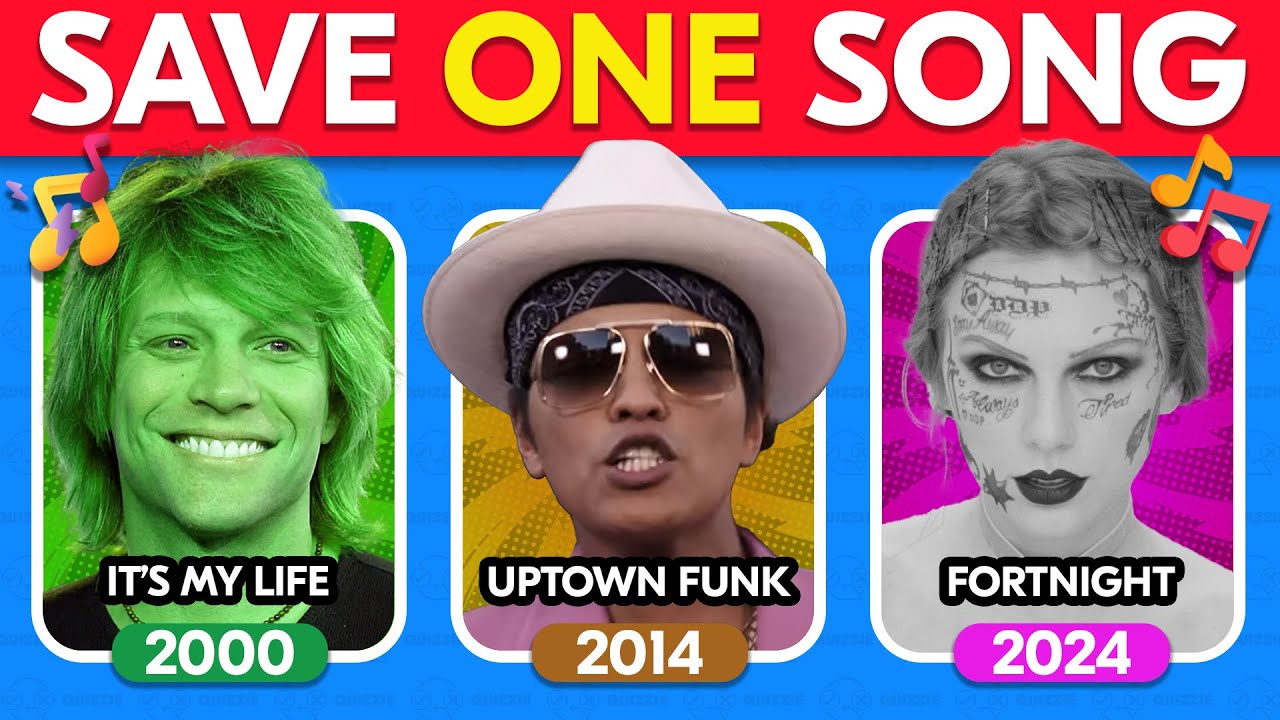 SAVE ONE SONG PER YEAR - TOP SONGS 2000 - 2024 🎵 | Music Quiz - YouTube