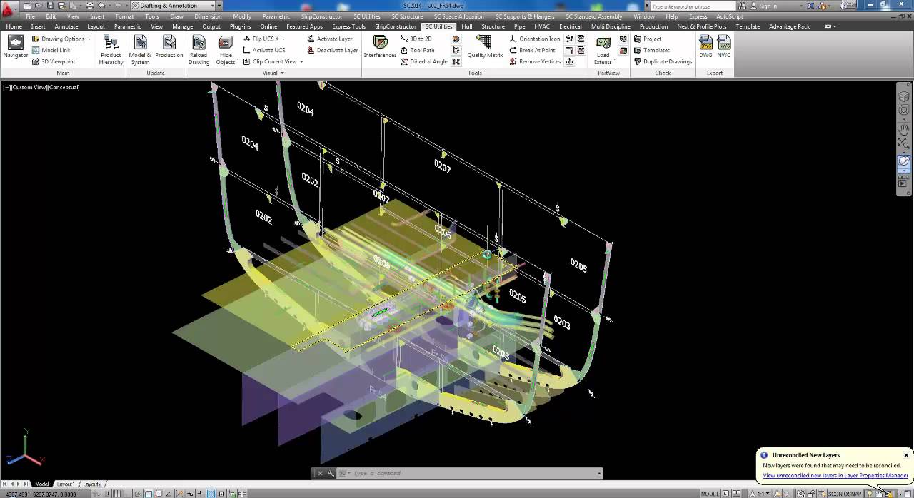 ShipConstructor 2014 - Part views - YouTube