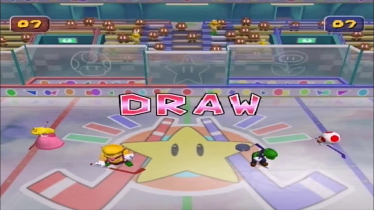 Mario Party 5! Bonus Mode (Ice Hockey) - YouTube