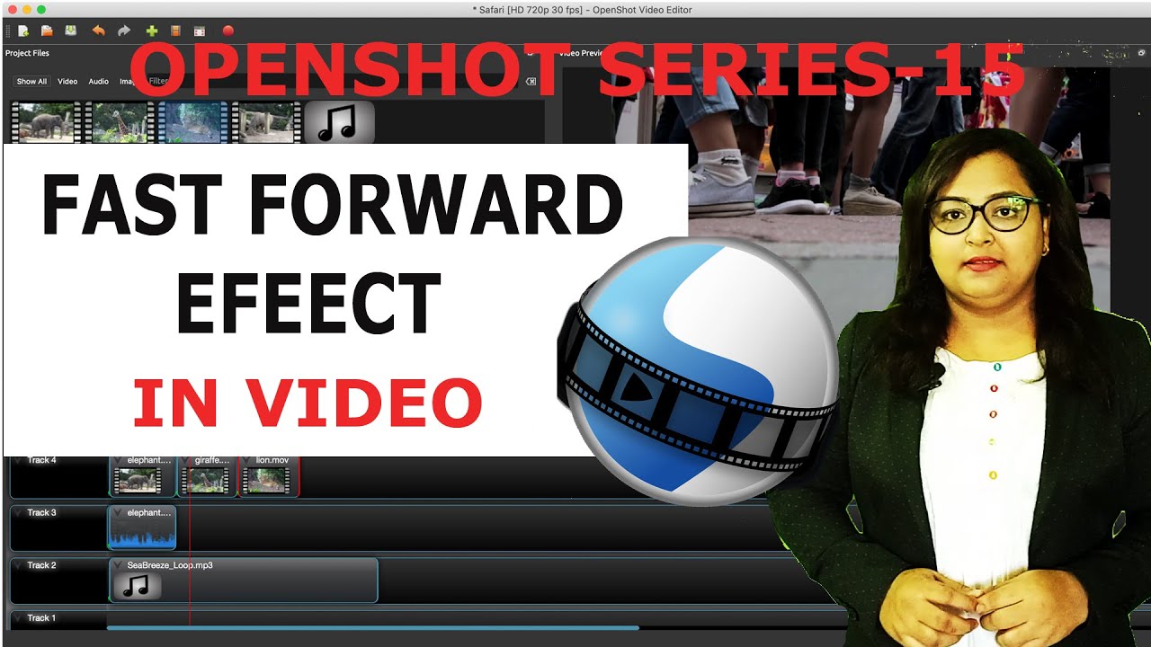How To Fast Forward a Part Of Video in Openshot | Video Speed Up Effect ...