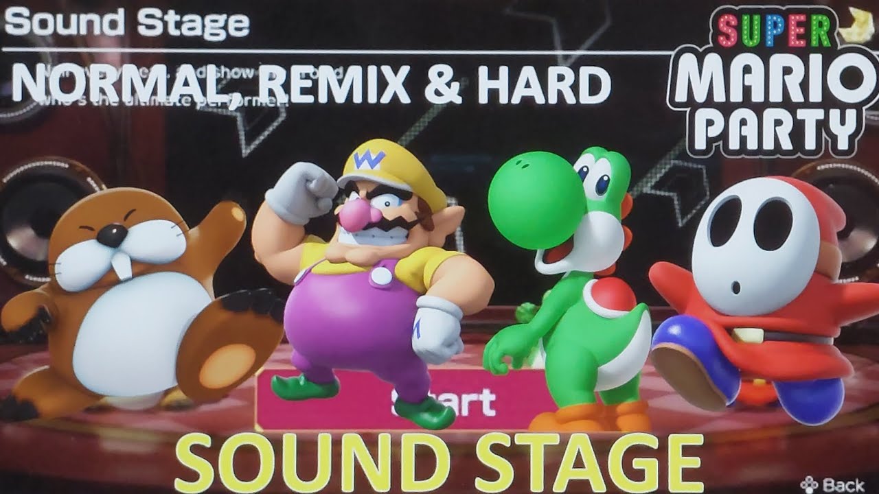 Super Mario Party - Sound Stage with Monty Mole Vs Wario Vs Yoshi Vs ...