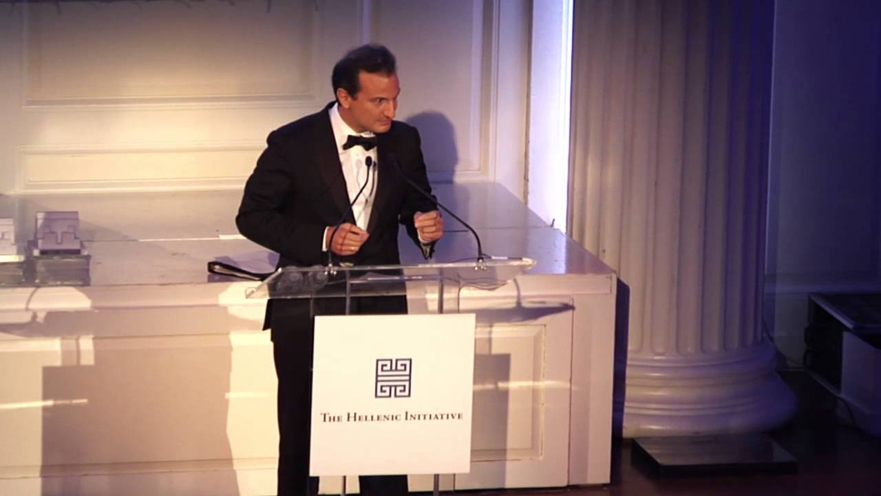 George Logothetis, CEO of the Libra Group, speaks at THI's inaugural ...