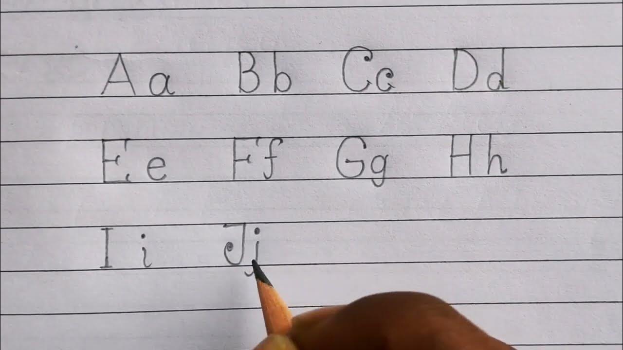 A B c d // Capital And Small Letters Practice By Pencil // #writerose ...