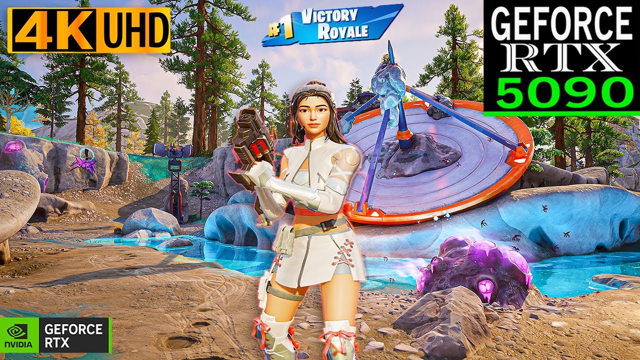 Fortnite (4K Max Graphics) YOO-MI Skin Gameplay | Ray Tracing ON ...