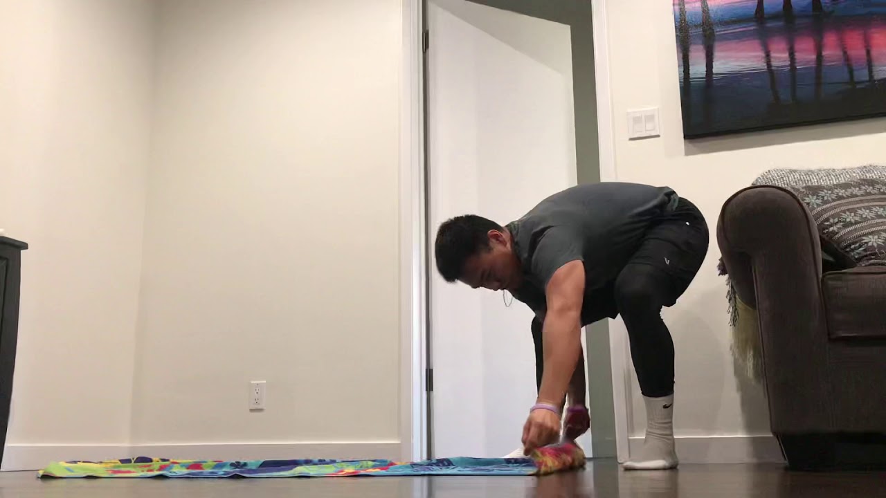 Towel Door Inverted Rows - YouTube