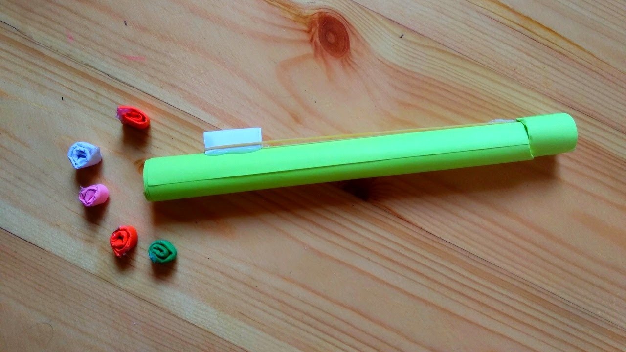 HOW TO MAKE A PAPER WEAPON THAT SHOOTS AND HURT - YouTube