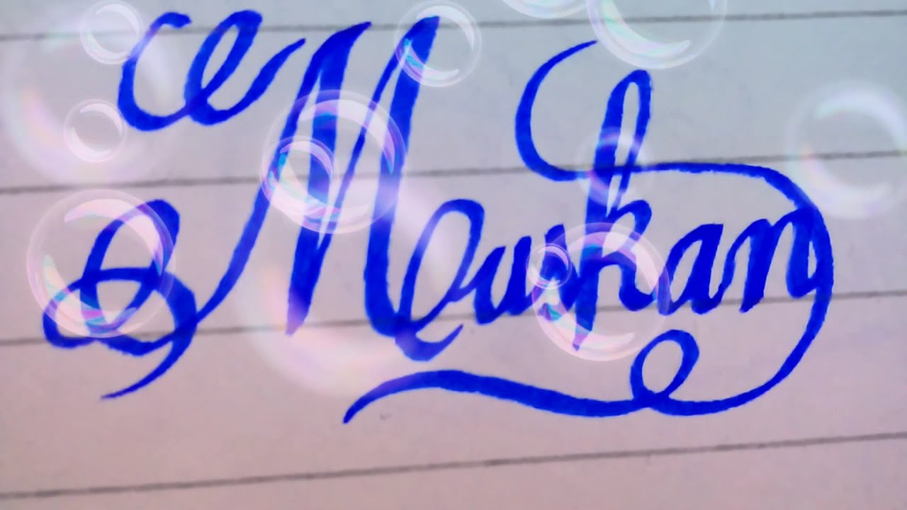 Muskan in calligraphy - YouTube