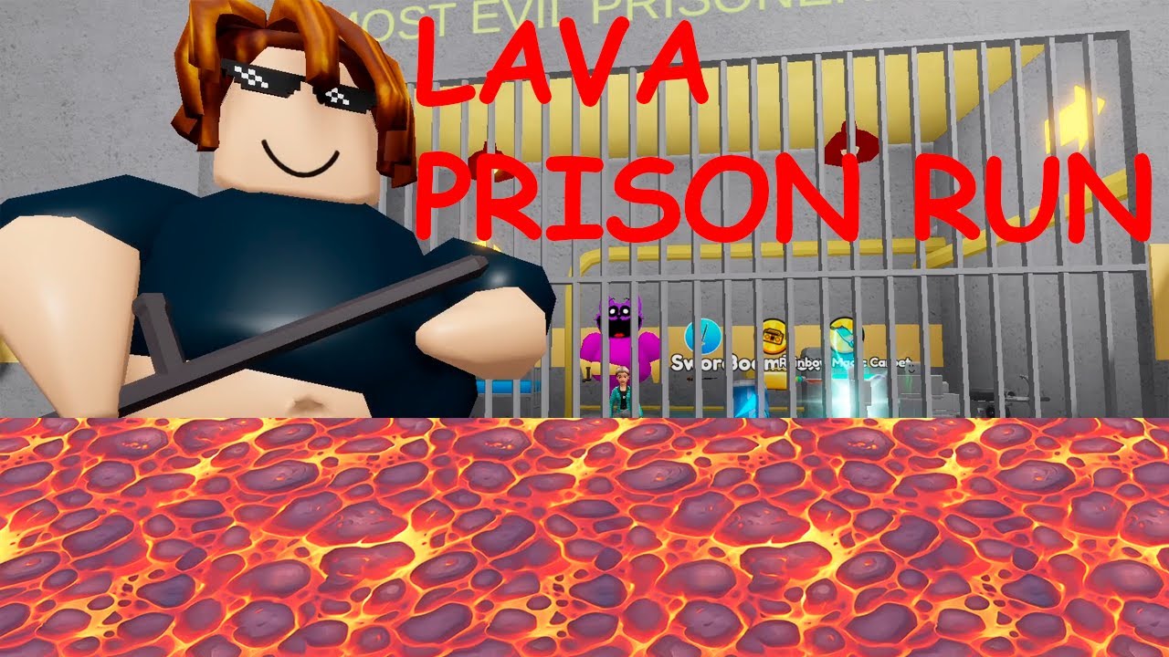 LAVA MODE! INSIDE LAVA BARRY'S PRISON RUN! #roblox #obby - YouTube