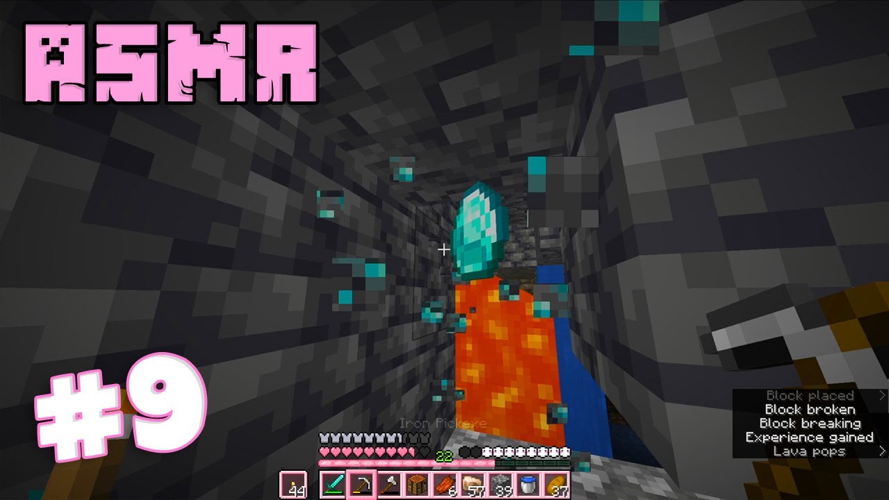[ASMR] Minecraft Survival #9 - More Diamonds 💎 - YouTube