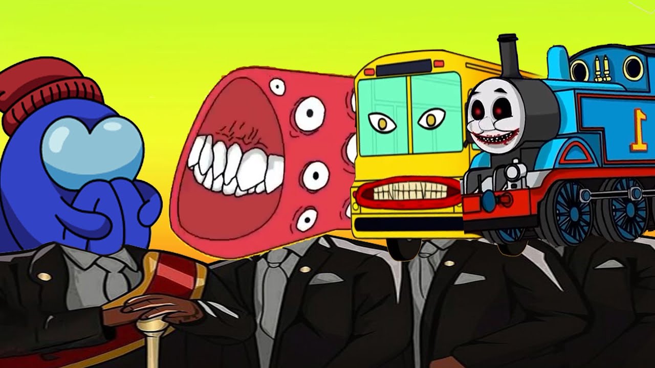 AMONG US VS TRAIN EATER VS BUS EATER VS TH0M45 THE TRAIN - COFFIN DANCE ...