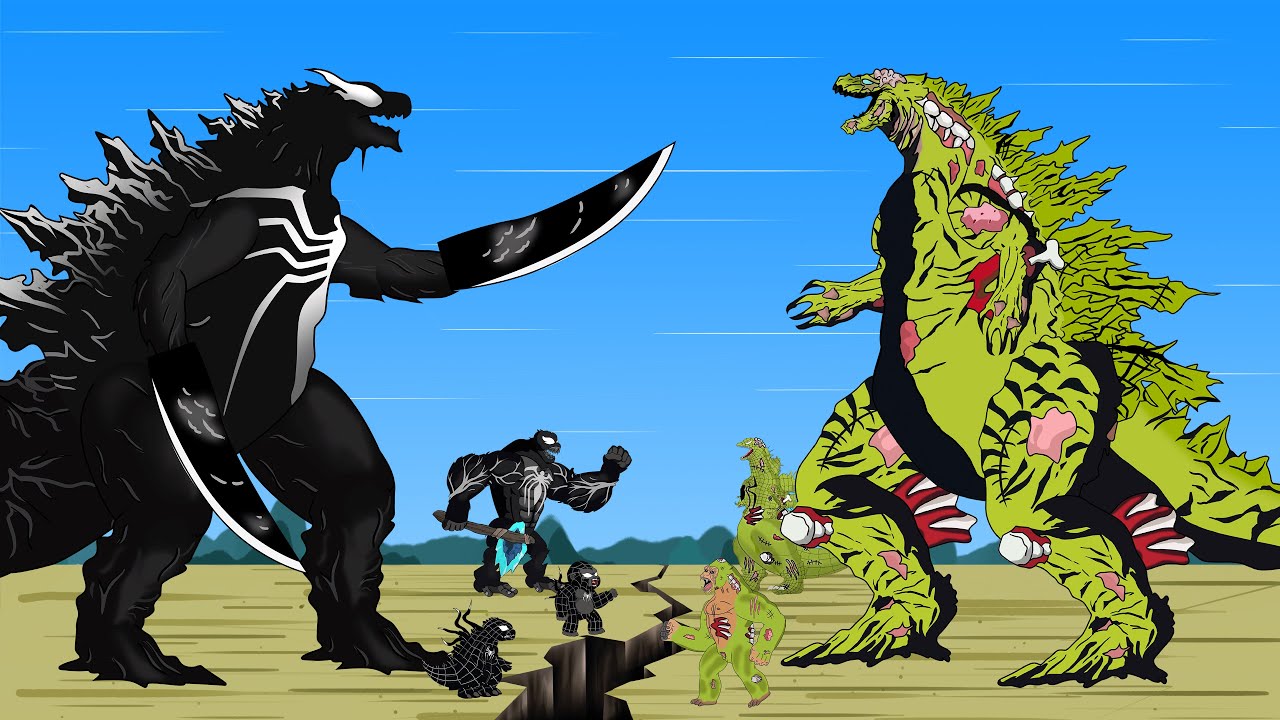 Evolution Of KONG & GODZILLA VENOM vs Evolution Of GODZILLA ZOMBIE ...