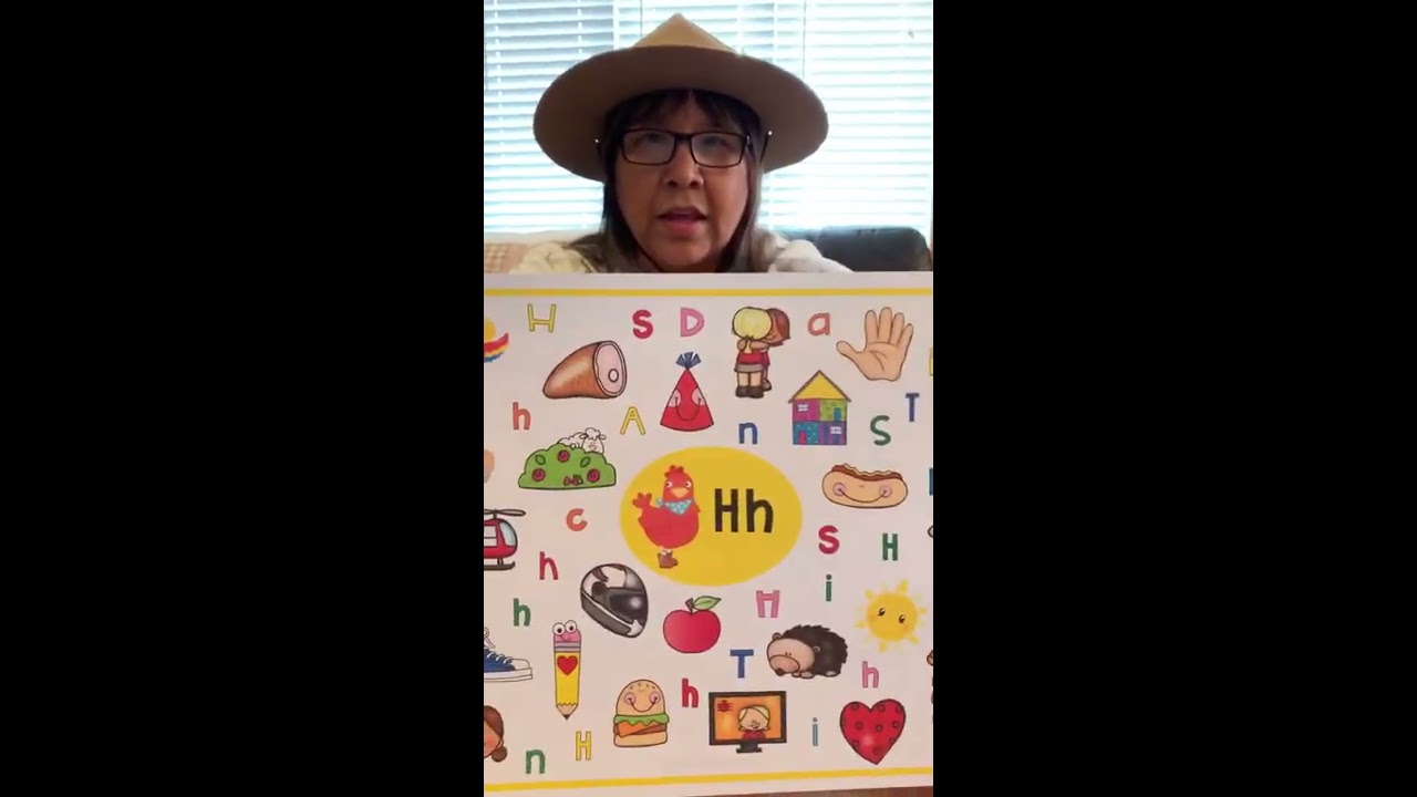 Consonant "Hh", phonetic sound,action, letter writing,beginning sound ...