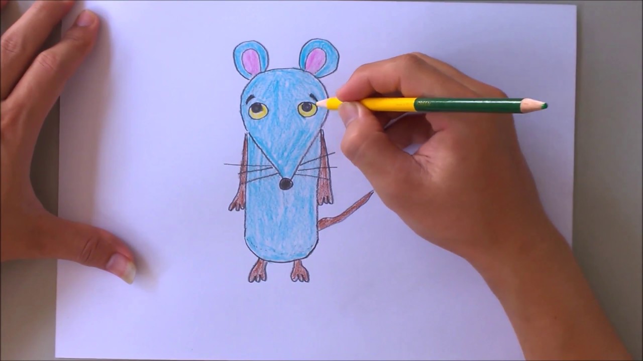 How to draw mouse with letter m | The alphabet song - YouTube
