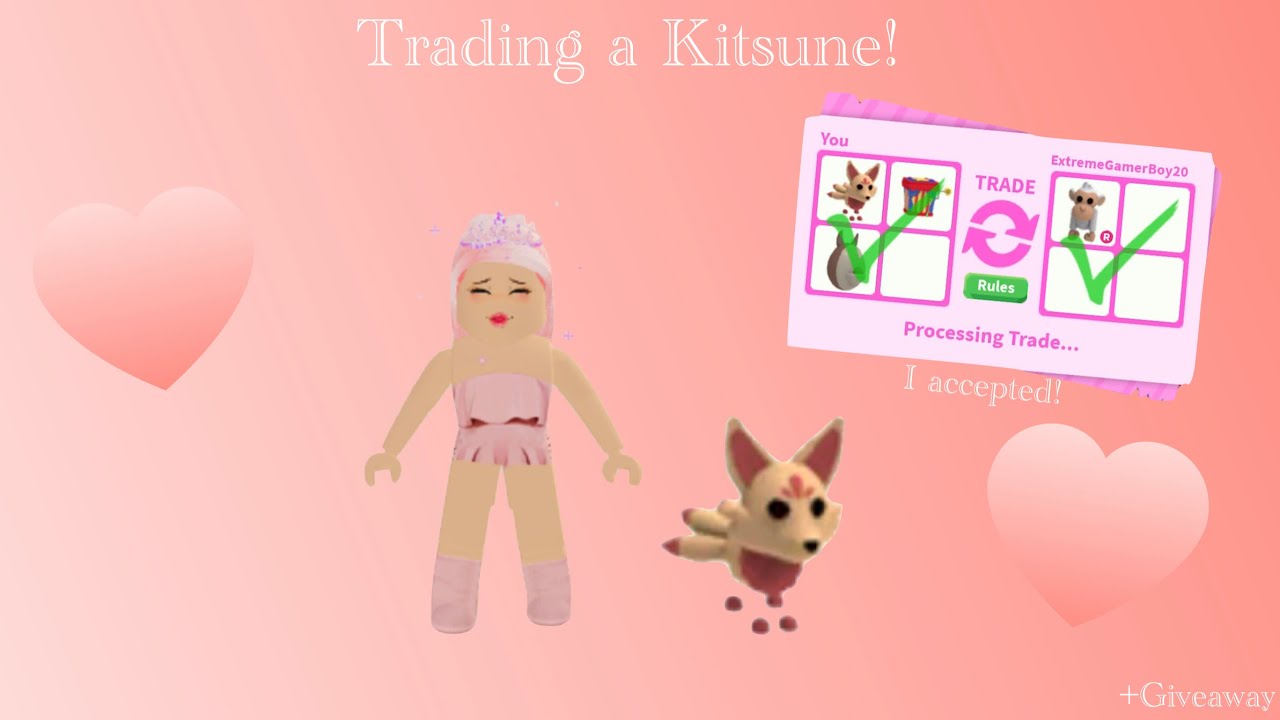 Trading a Kitsune! - Adopt Me Roblox - YouTube