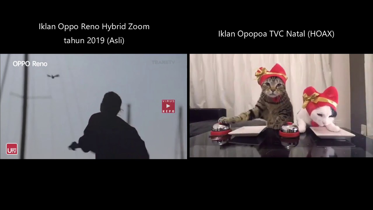perbandingan Iklan Oppo Reno 2019 (ASLI) dengan Iklan Opopoa (HOAX ...