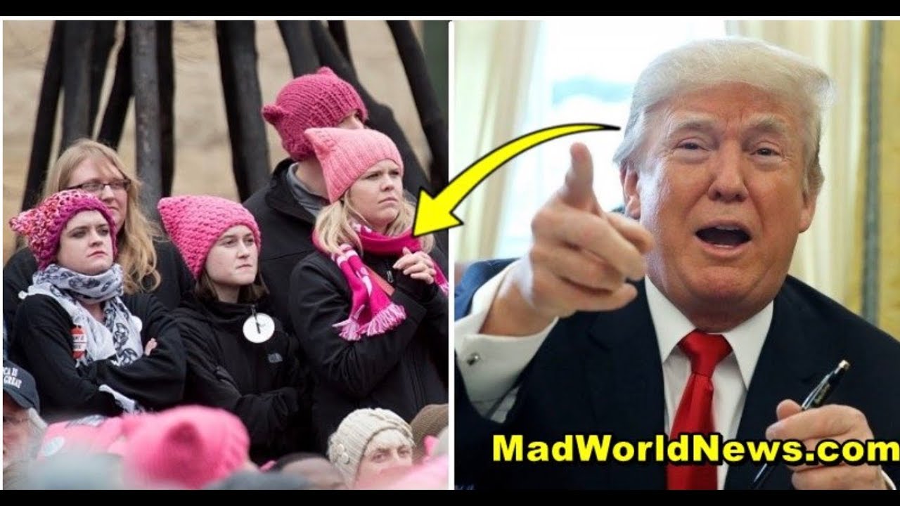 TRUMP MAKES SPECIAL REQUEST FOR WOMEN'S MARCH PARTICIPANTS LIBERAL HEADS EXPLODE! - YouTube