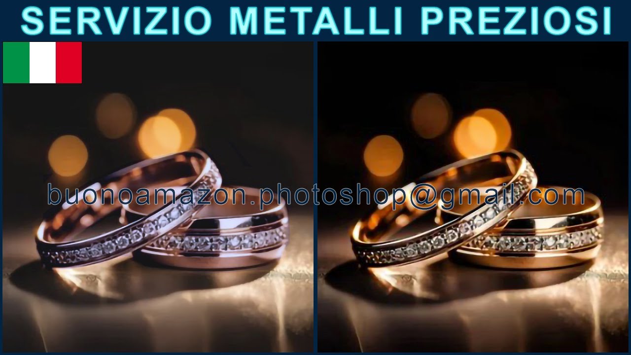 Miglioramento del Colore dei Metalli Preziosi | Servizio di Fotoritocco ...