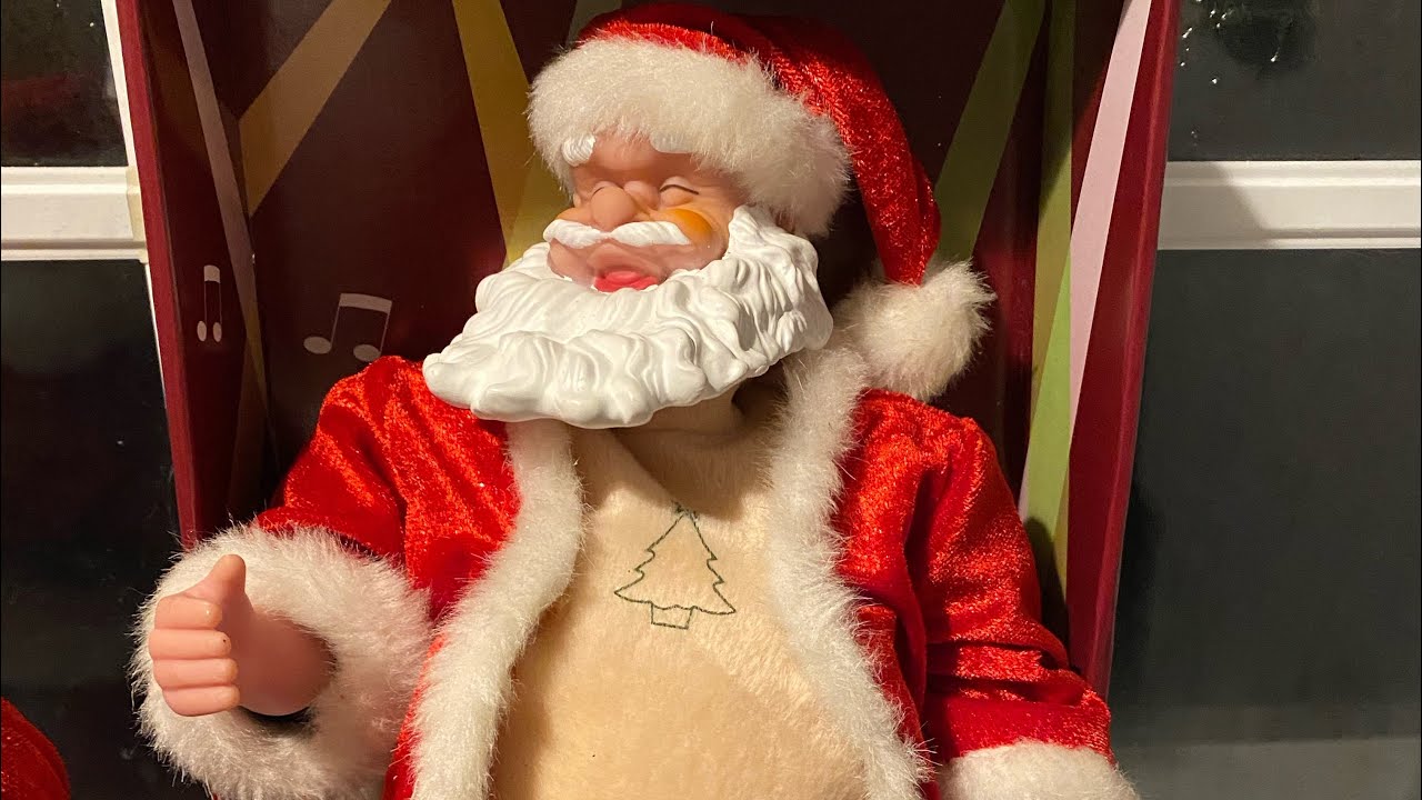 Singing and Dancing Big Belly Santa (Brand New In Box! 1st Gen) - YouTube