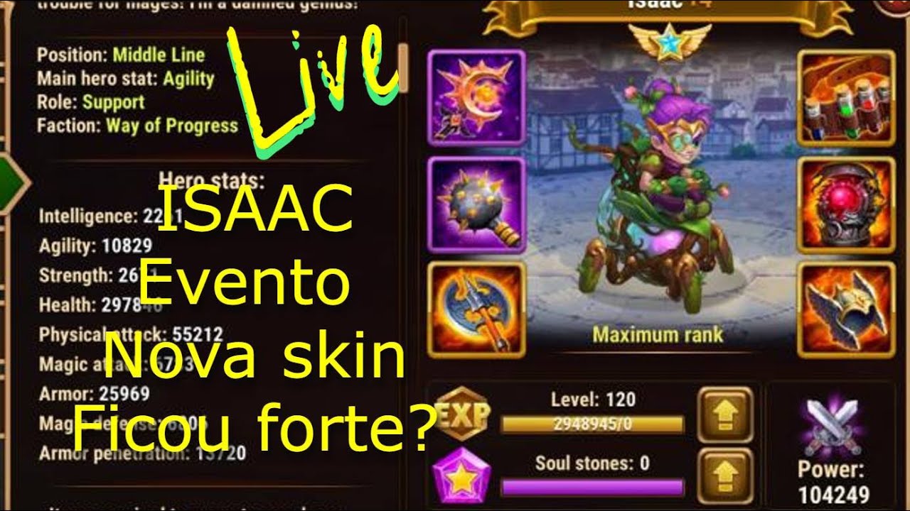Hwm Kayla E Aidan Live Novos Heróis Hero Wars Mobile Youtube
