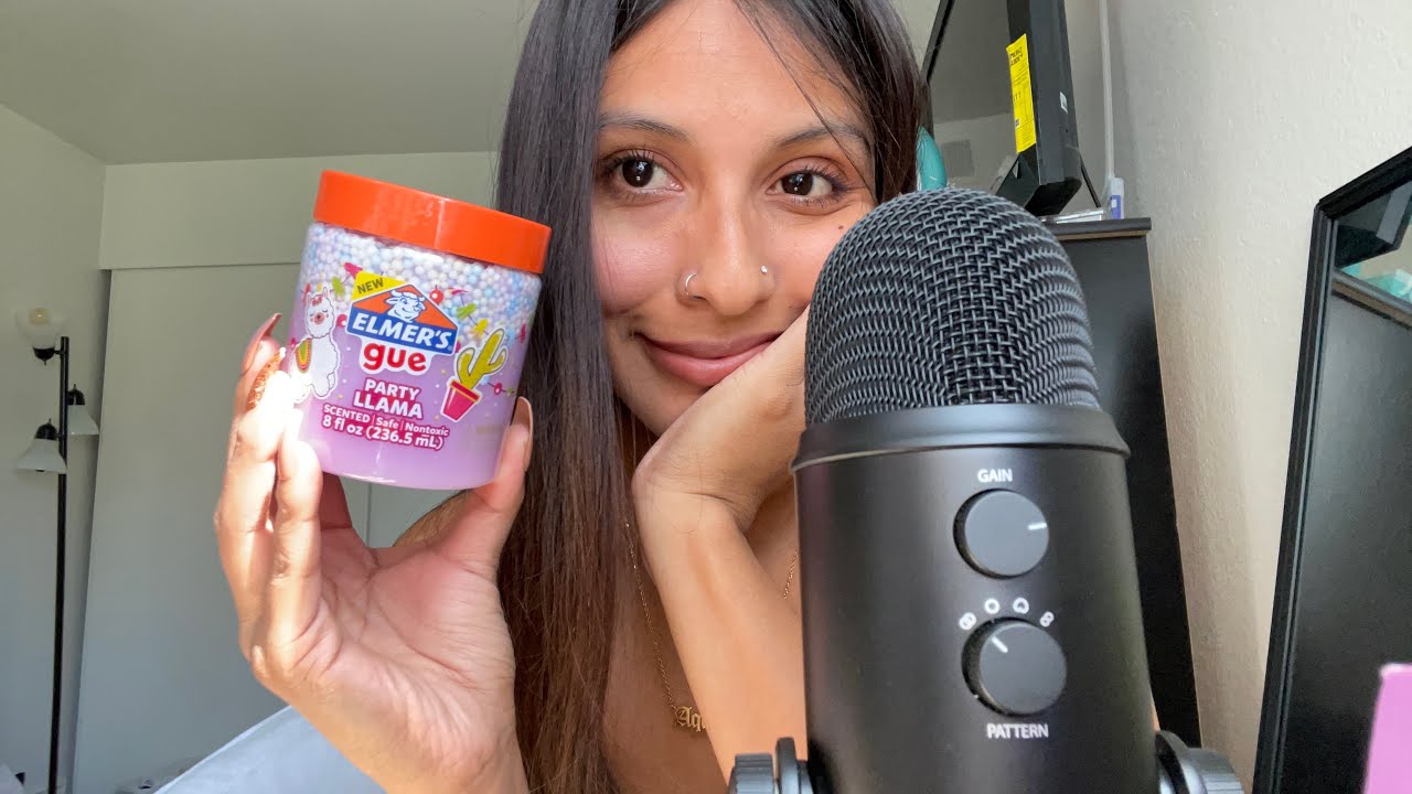 ASMR Slime on the mic - YouTube