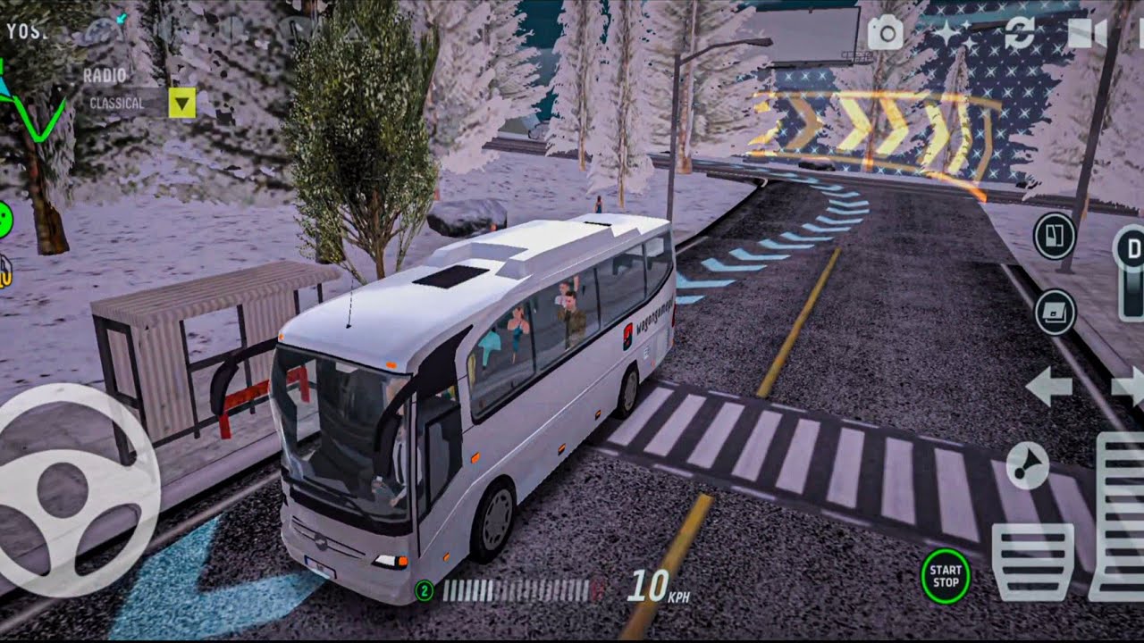 Winter season Trip In Bus Game ! - YouTube