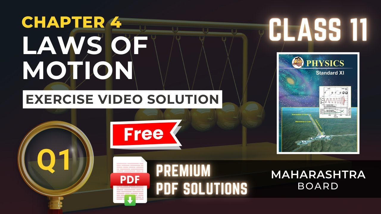 Q1 - Laws of Motion Exercise Solution (Explained) - YouTube