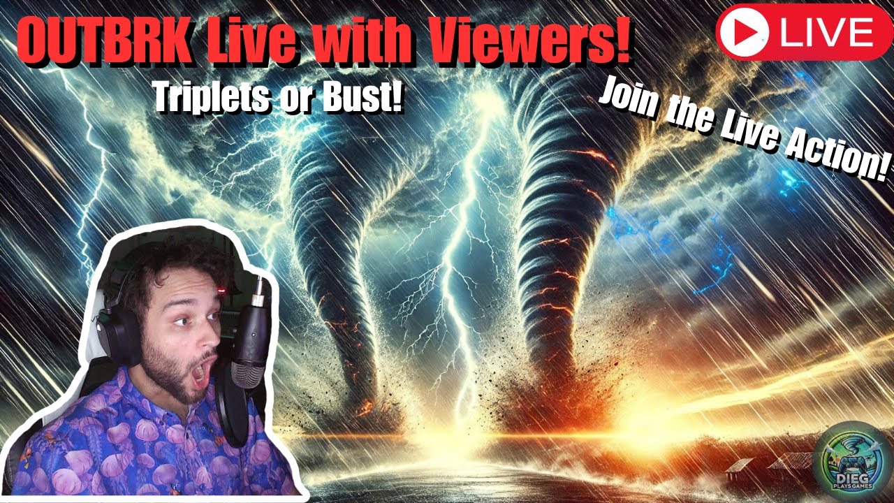 Storm Chasing in OUTBRK with viewers! Triplets or Bust! | OUTBRK Live ...